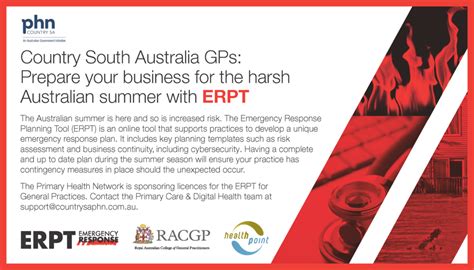 Emergency Response Planning Tool Country SA PHN