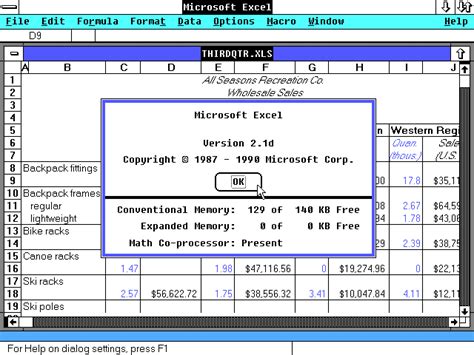 Winworld Microsoft Excel 21