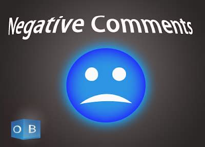 Tips For Dealing With Negative Comments OddBlogger