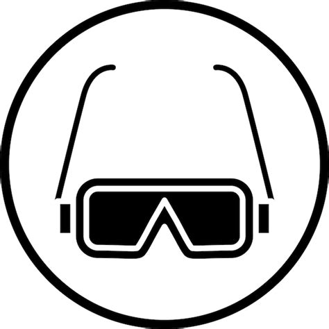 Premium Vector Safety Glasses Icon Style