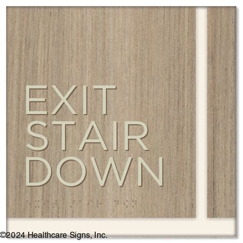 Exit Route Signs SEL EG21 CA 1 Exit Stair Down SEL EG21 CA 1 HealthcareSigns Com