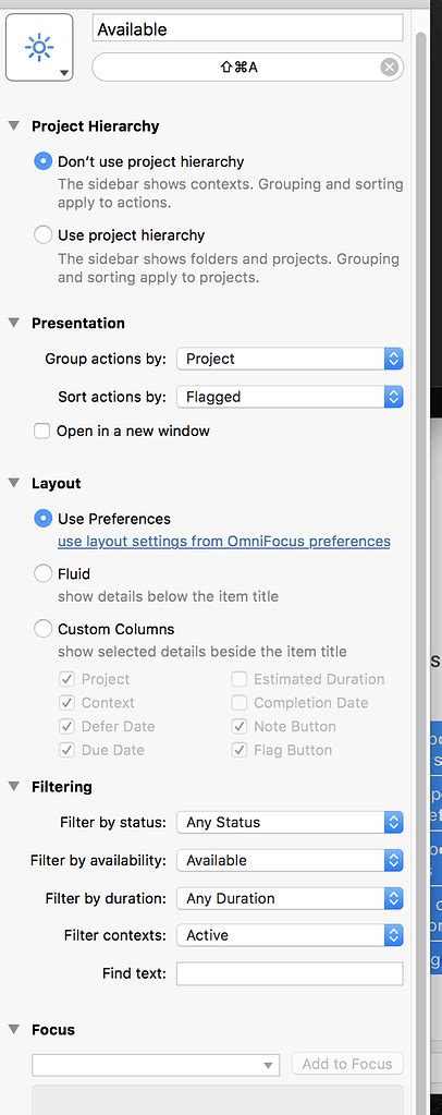 Future Due Dates Showing In Available Prospective Omnifocus For Mac