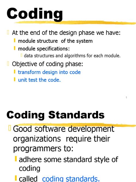 Lecture 19 Code Standards And Review Pdf Computer Programming Variable Computer Science