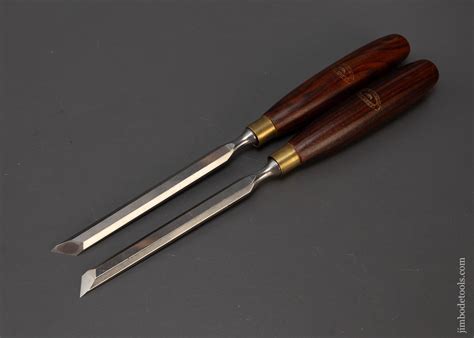Mine Crown Rosewood Handle Skew Chisel Pair 109037 Jim Bode Tools Mine Crown Rosewood Handle Skew Chisel Pair 109037 Jim Bode Tools