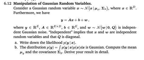 6 10 Derive The Relationship In Section 6 5 2 In Two Chegg Com