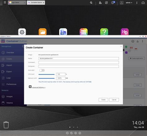 Run A Geekbench 4 Benchmark On Qnap Container Station Using Docker Poyu