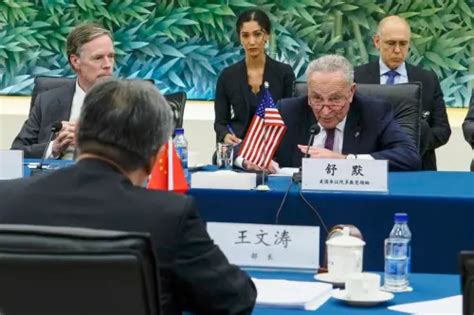 拜習會前奏！美參院多數黨領袖舒默率團訪中 批北京未支持以色列 國際要聞 全球 Nownews今日新聞