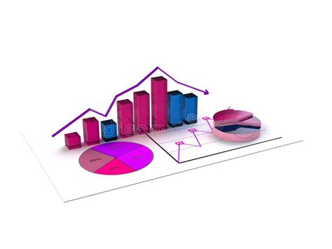 Business Graph Analysis Report Stock Illustration Illustration Of