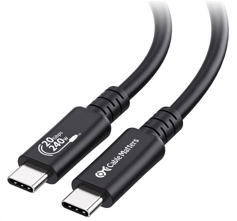 Cable Matters Certifié Intel Câble Thunderbolt 4 40 Gbits De 08 M