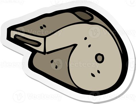 Pegatina De Un Silbato De Dibujos Animados 45145296 Png