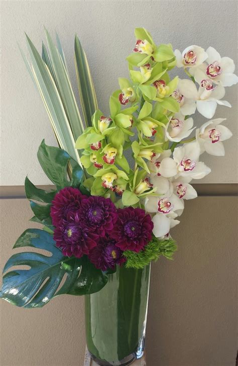 Dahlias And Orchids By Apropos Floral And Event Design Orchid Flower