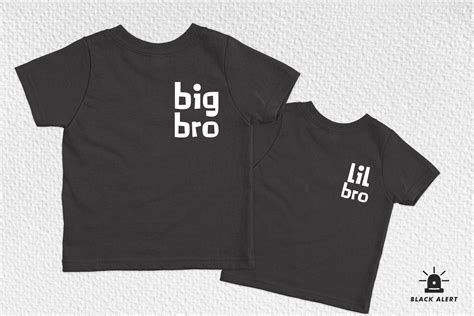 Sibling Big Bro Sis Lil Brother Sister Graphic By Black Alert · Creative Fabrica