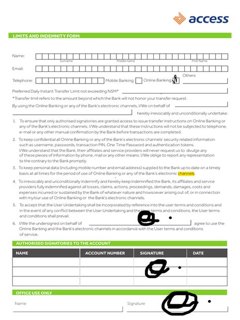 Limits And Indemnity Formedited Pdf Indemnity Banks And Banking