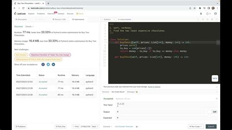 Leetcode 2706 Buy Two Chocolates Linear Scan Youtube