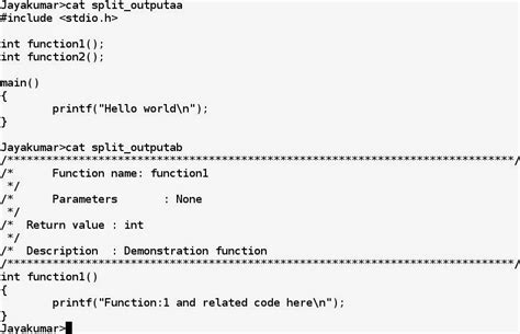 Split Command To Organize C Files Embedded Systems Trainings Emertxe