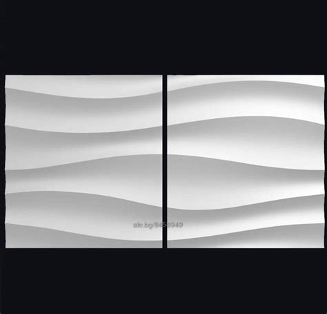 Декоративни 3d панели 3д гипсови пана стенни облицовки 0076 Строителни материали Ва