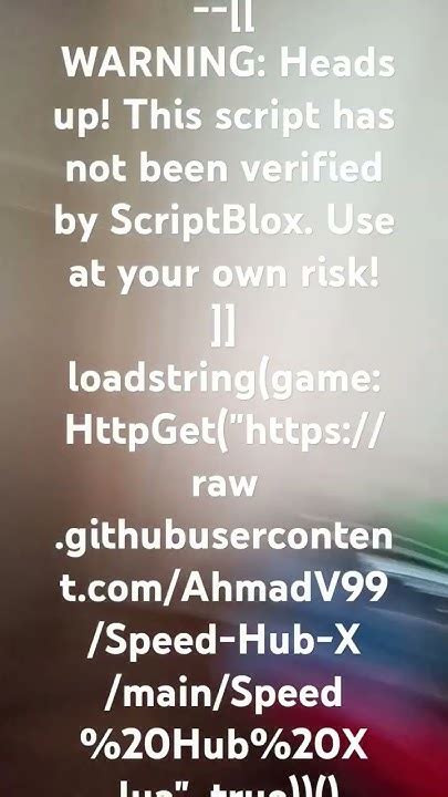 Warning Heads Up This Script Has Not Been Verified By Scriptblox Use