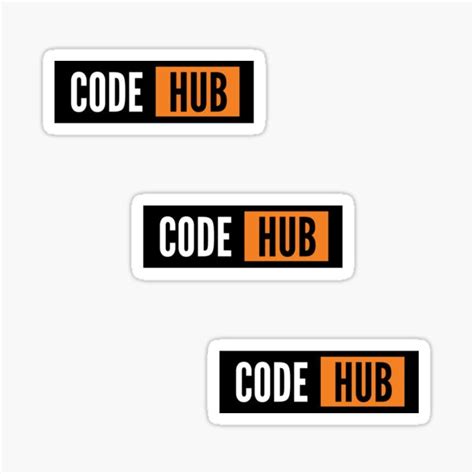 code hub sticker pack coding sticker pack sticker for sale by venomkage redbubble