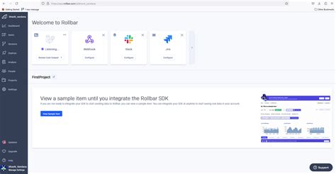 Integrate Palzin Monitor With Rollbar Palzin Monitor
