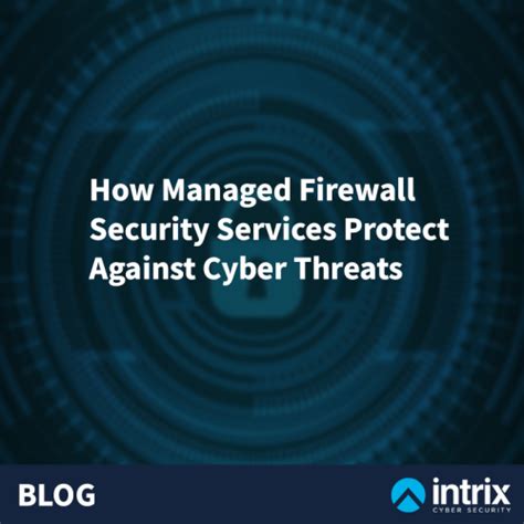 How Managed Firewall Security Services Protect Against Cyber Threats Intrix Cyber Security