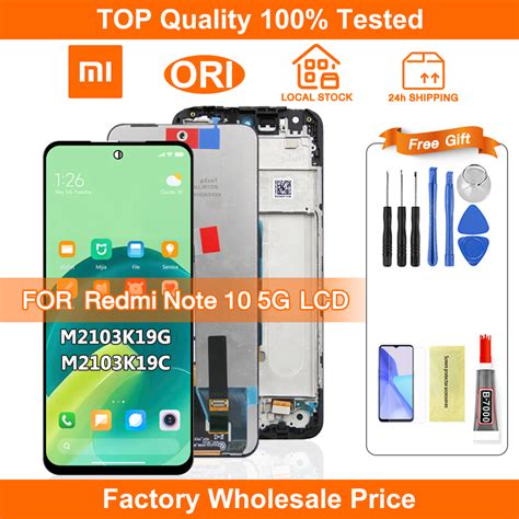 Tested Original Lcd For Xiaomi Redmi Note G Display Touch Screen Digitizer Assembly For