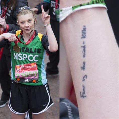 Natalie Dormer Writing Forearm Tattoo Steal Her Style