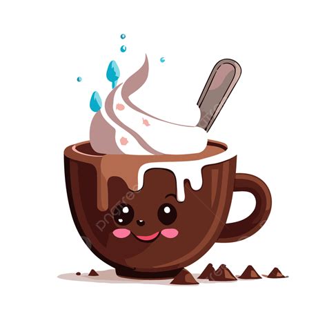 무료 핫 코코아 벡터 귀여운 만화 핫초코 상표 클립 아트 Png 일러스트 및 벡터 에 대한 무료 다운로드 Pngtree
