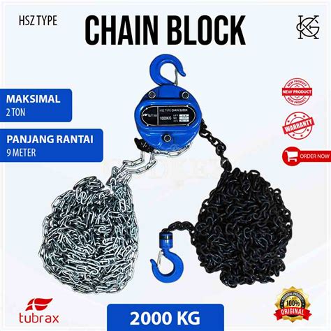 Jual Japan Chain Block 2 Ton X 9 Meter Kerekan Manual Takel Bulat Manual Katrol Alat Angkat