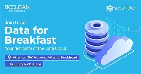 Boolean Data Systems On Linkedin Snowflake Data For Breakfast Event
