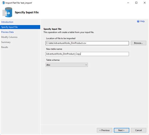 Ssms Import Flat File Feature Sql Dba Blog