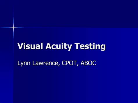 Dynamic Visual Acuity Test Eye Chart Ponasa