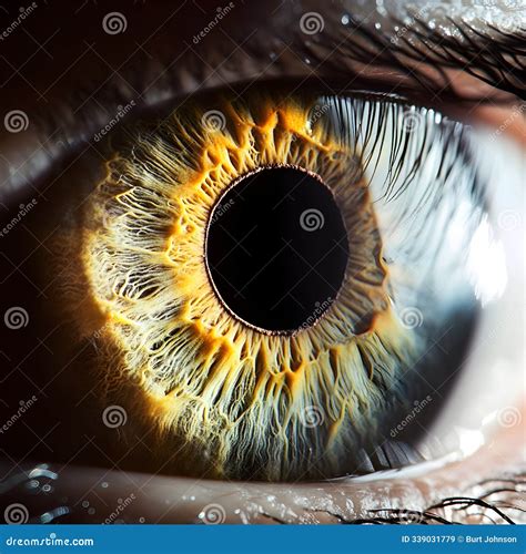 Human Eye Showing Iris And Pupil In Extreme Close Up Royalty Free Stock