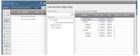 smartsheet how to use cell linking to create a master gantt chart
