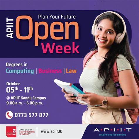 Apiit Kandy Campus Open Week Apiit Kandy Campus 5 October To 11 October