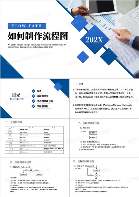 如何制作流程图ppt模板下载 熊猫办公