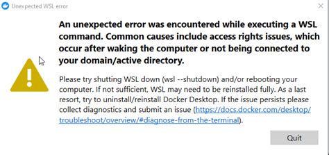 Docker Engine Failed To Start An Unexpected Error Was Encountered