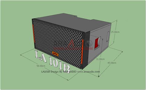 Skema Box Line Array Inch Model LA B Mid Lantang