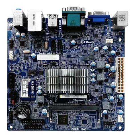 Placa Mãe Mini Itx Com Intel Celeron Dual Core Ddr3l Hdmi Parcelamento sem juros
