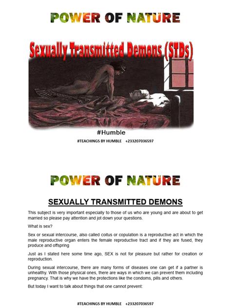 Sexually Transmitted Demons Humble Teachings 1 Pdf Succubus Incubus