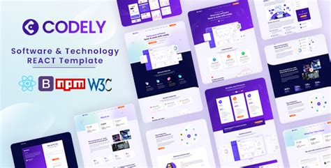 Codely Software And Technology Landing Page React Template By Media City