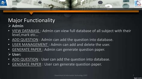 automated question paper generator pptx
