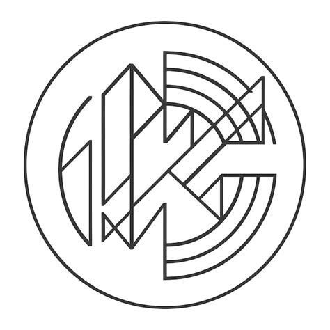 Abstract Geometric Pattern Inside A Circle Premium Ai Generated Vector