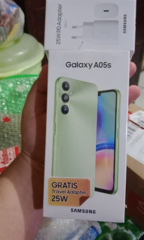 Samsung A05S 6 128GB Light Green Baru Ex Hadiah Telepon Seluler Tablet Ponsel Android