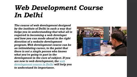 Ppt Web Development Course In Delhi Powerpoint Presentation Free Download Id11625054