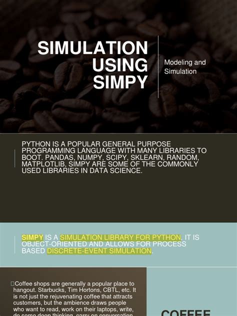 simulation using simpy pdf coffee airport