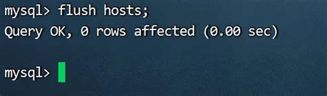 Mysql报错：host‘ip地址‘ Isblocked Because Of Many Connection Errors；unblock