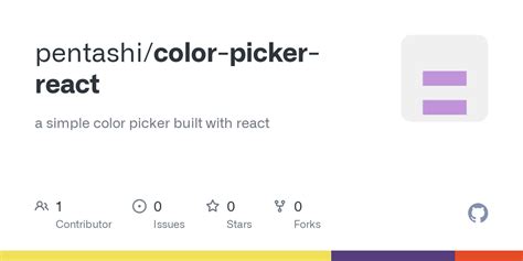 Github Pentashicolor Picker React A Simple Color Picker Built With React