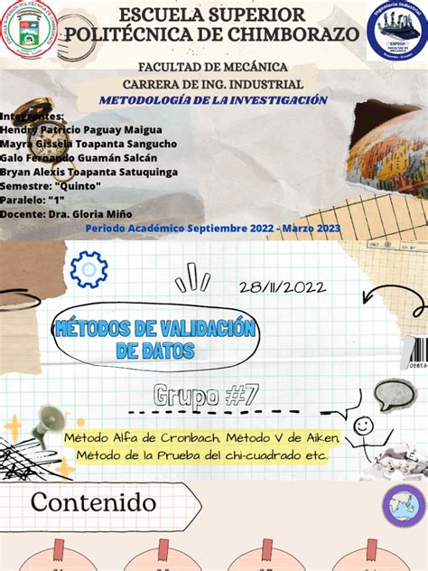 Métodos De Validación De Datos Pdf Metodología Métodos De Evaluación