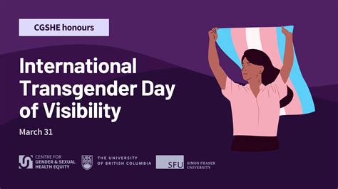 Cgshe Honours International Transgender Day Of Visibility Cgshe