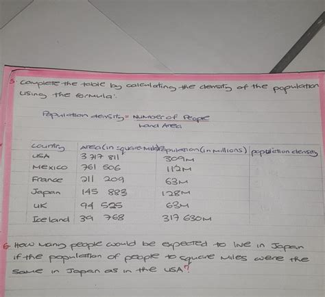 5 Complete The Table By Calculating The Studyx